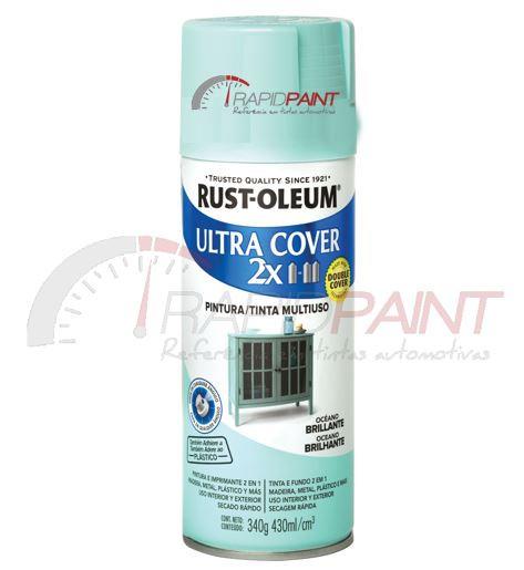 Rapid Paint - SPRAY OCEANO BRILHANTE ULTRA COBERTURA 2X 430ML RUST OLEUM - TUBO