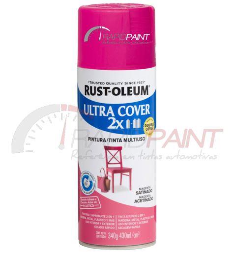 Rapid Paint - SPRAY MAGENTA ACETINADO ULTRA COBERTURA 2X 430ML RUST OLEUM - TUBO