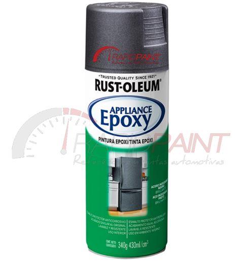 Rapid Paint - SPRAY EPOXI PRETO INOX 430ML RUST OLEUM - TUBO